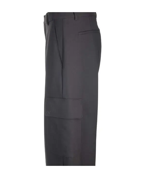 Off-White Wide Leg Cargo Trousers