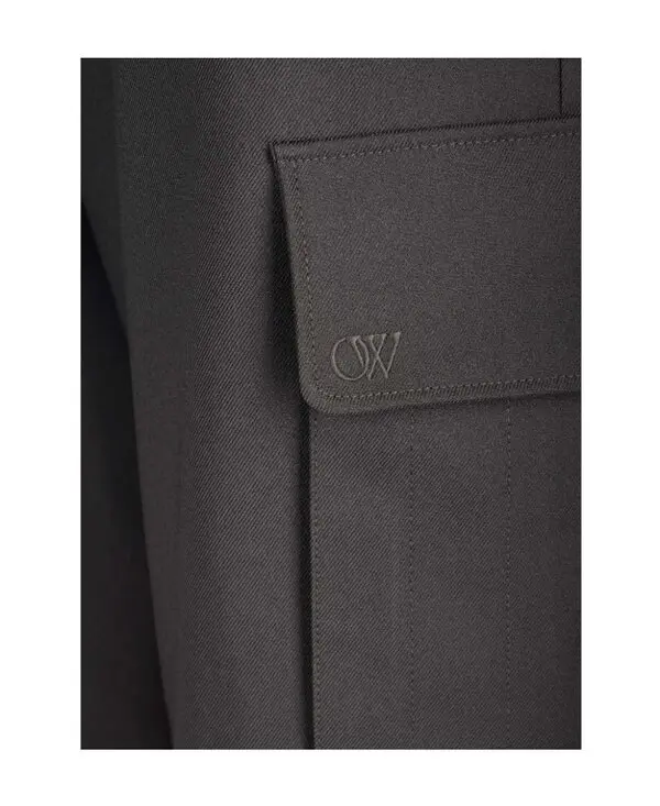 Off-White Wide Leg Cargo Trousers