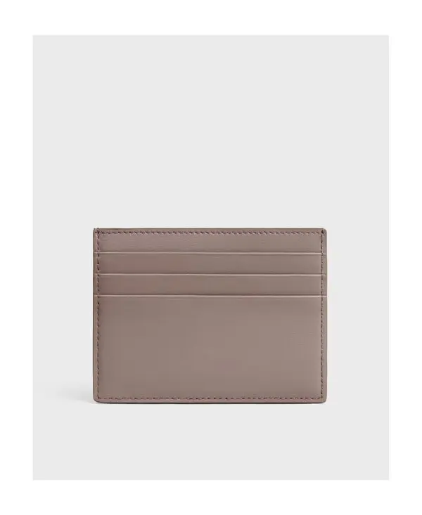 Celine Triomphe Card Holder In Shiny Calfskin