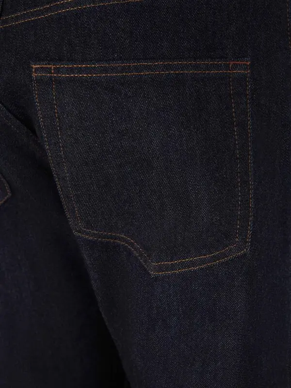 Loro Piana Cashmere Jeans With Logo Patch - Shadow Blue