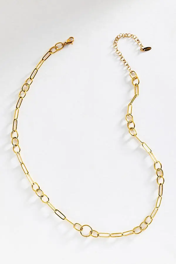 Anthropologie Chunky Cha Necklace - Gold