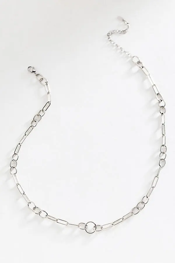 Anthropologie Chunky Cha Necklace - Silver