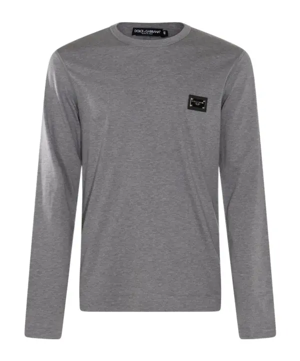 Dolce & Gabbana Dolce Gabbana Logo Plaque Crewneck T-shirt