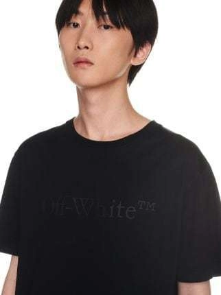 Off-White Embossed-logo Cotton T-shirt