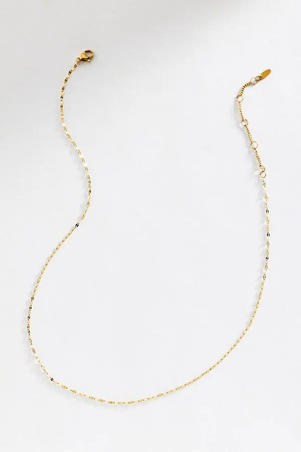 Anthropologie Delicate Cha Necklace - Gold