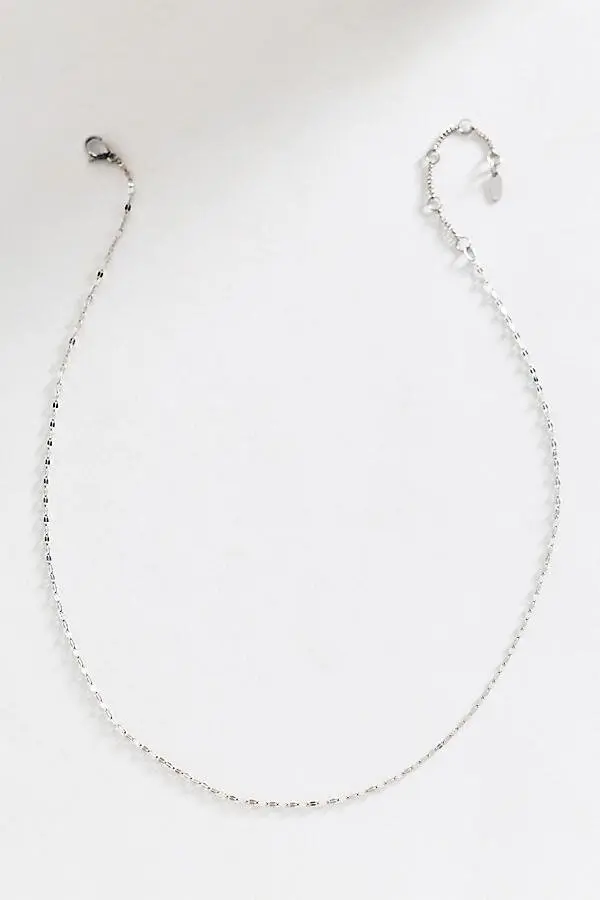 Anthropologie Delicate Cha Necklace - Silver