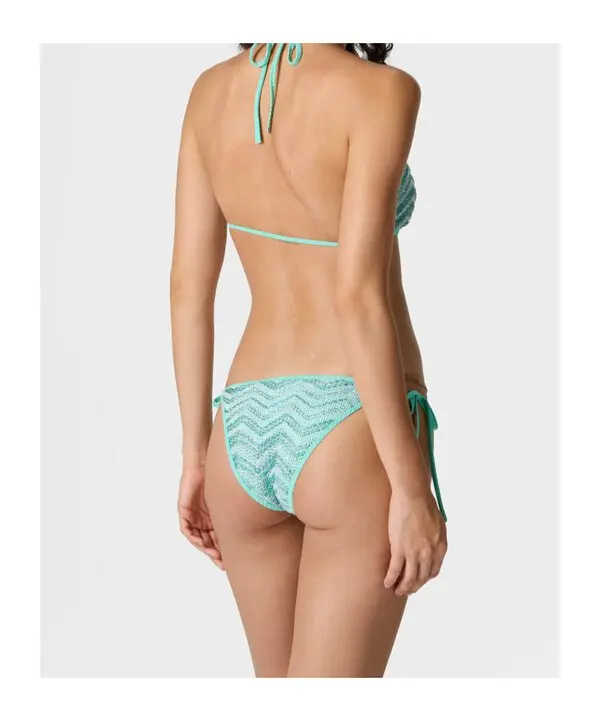 Missoni Zigzag-pattern Tie-fastening Bikini Set