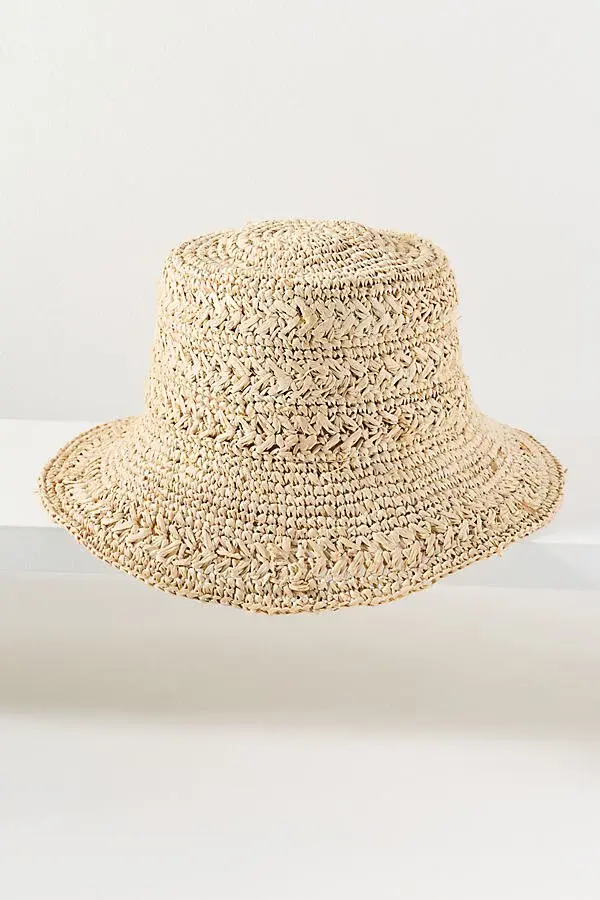 WYETH Sigrid Raffia Bucket Hat