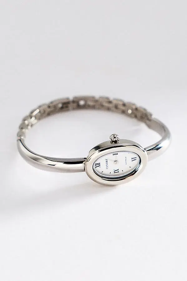 CENDRE Oval Bangle Watch - Silver