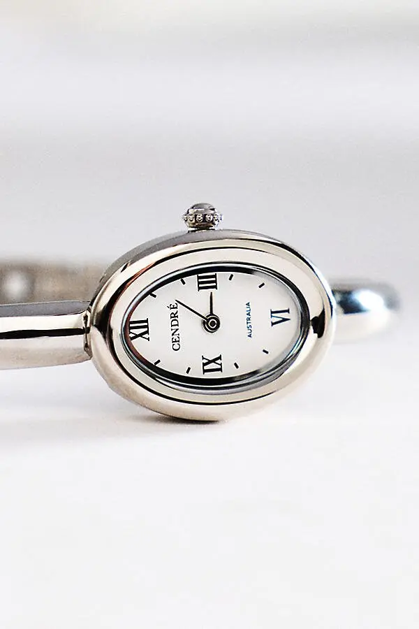 CENDRE Oval Bangle Watch - Silver
