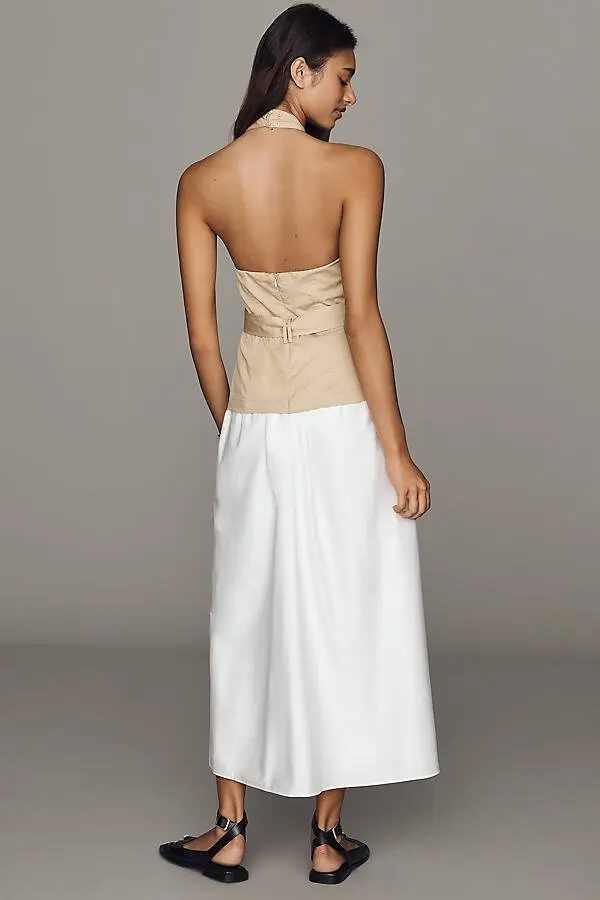 Astr The Label Halter Twofer Midi Dress