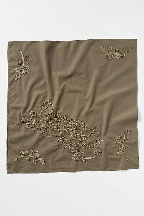DAMSON MADDER Embroidered Hair Scarf