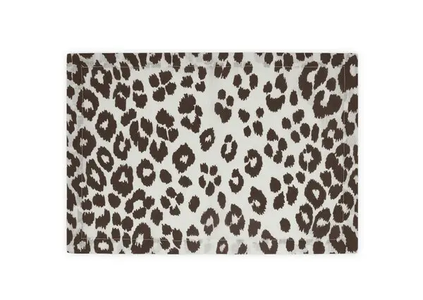 MATOUK Schumacher Iconic Leopard Placemats - Cinder