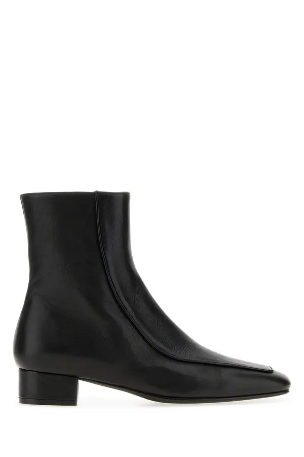 HERBERTH LEVINE Leather Shadow Ban Ankle Boots