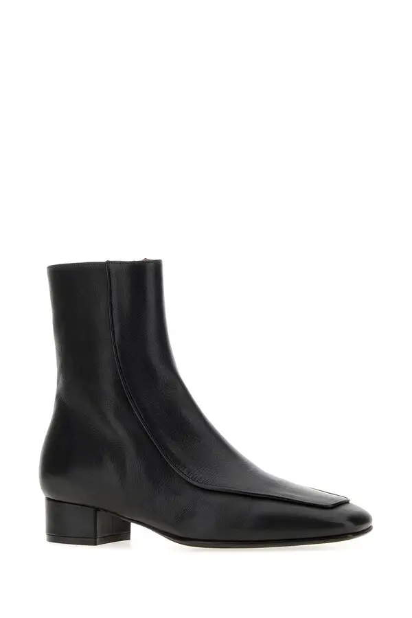 HERBERTH LEVINE Leather Shadow Ban Ankle Boots