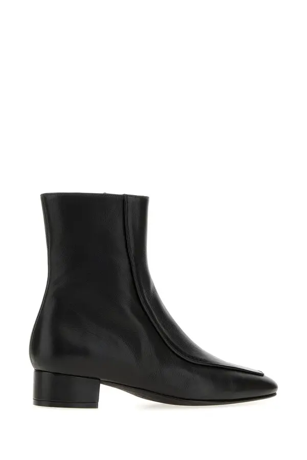 HERBERTH LEVINE Leather Shadow Ban Ankle Boots