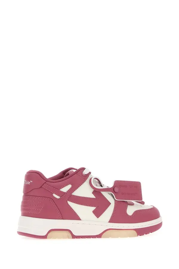 Off-White Two-tone Leather "out Of Office" Sneakers - White