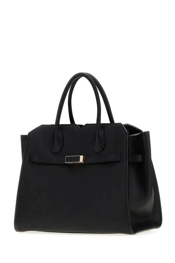 VALEXTRA Leather Medium Milano Shopping Bag