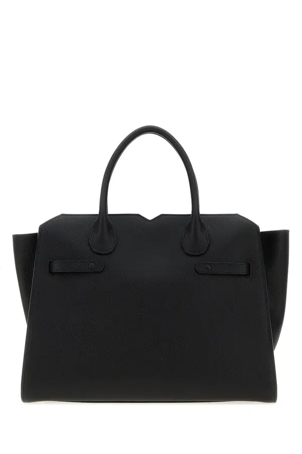 VALEXTRA Leather Medium Milano Shopping Bag