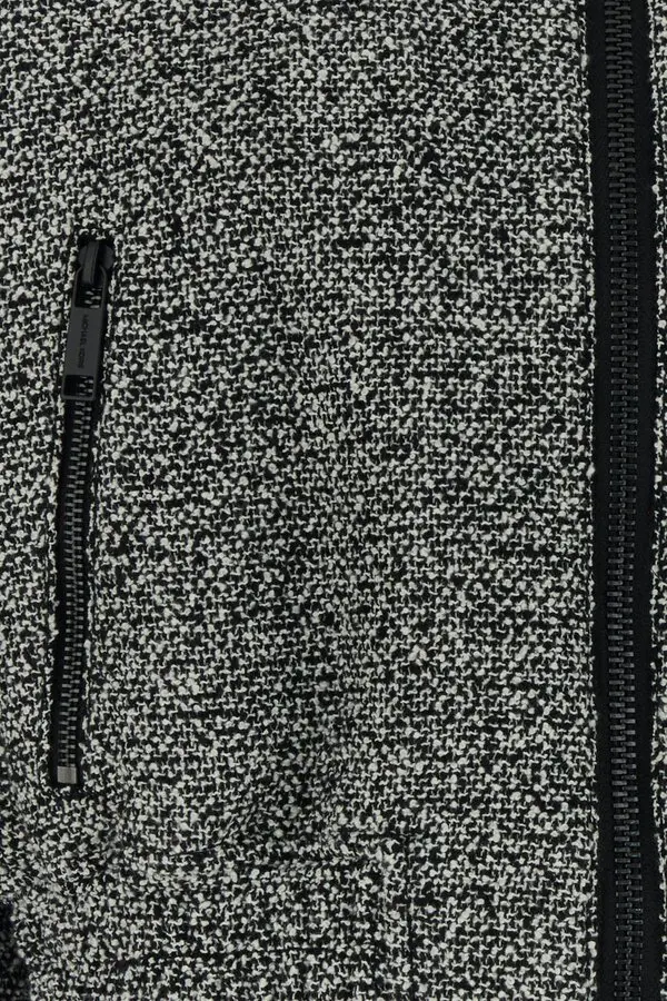 Michael Kors Two-tone Tweed Bomber Jacket