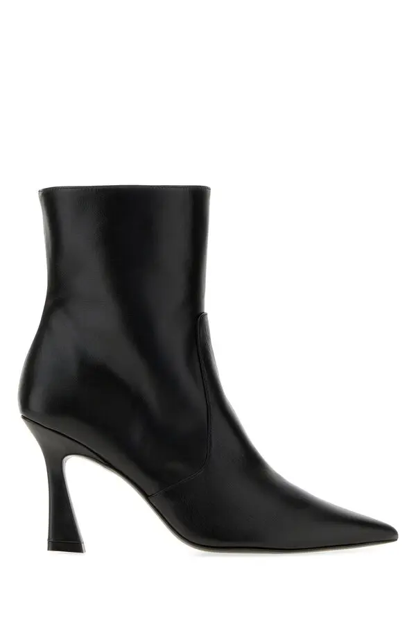 STUART WEITZMAN Leather Vinnie Ankle Boots - Black