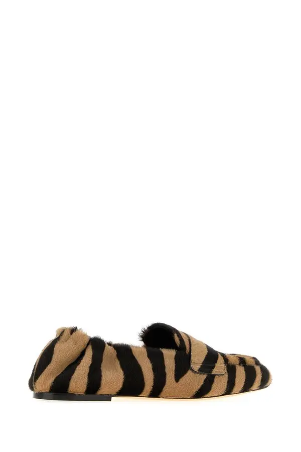 STUART WEITZMAN Printed Calf Hair Bryant Loafers - White