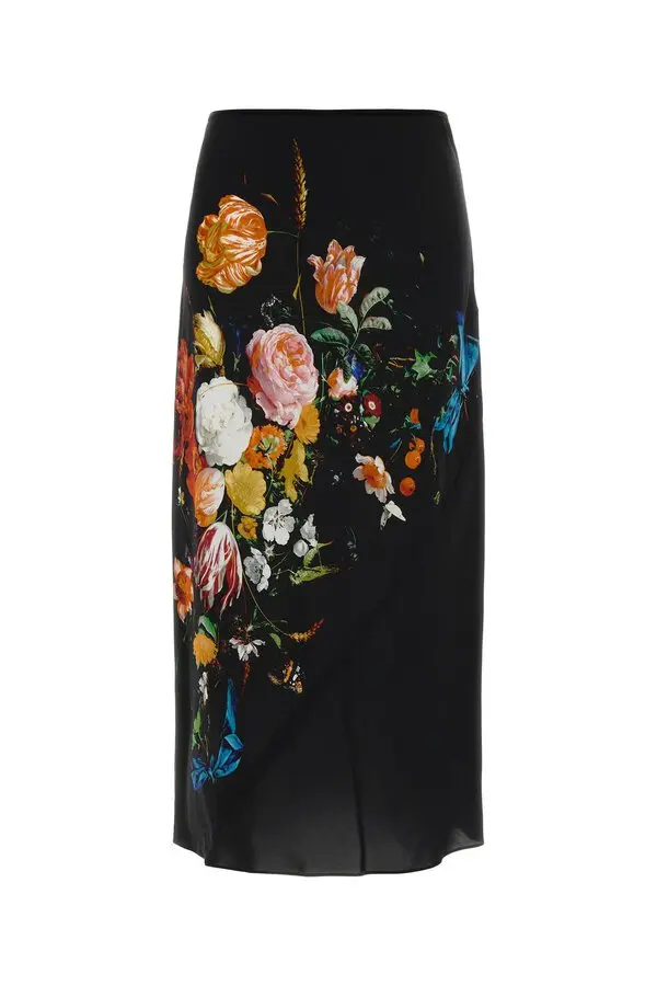 Dries Van Noten Satin Skirt