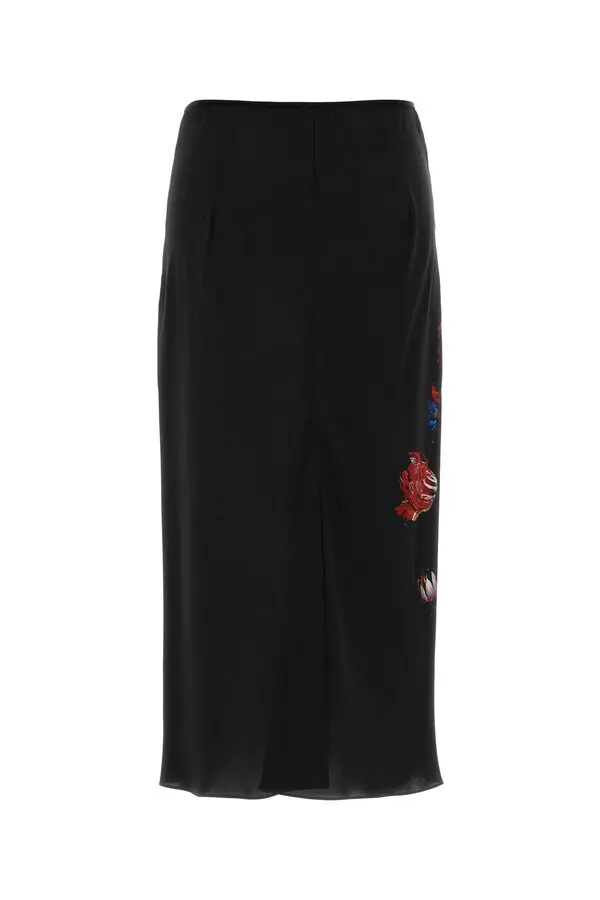Dries Van Noten Satin Skirt