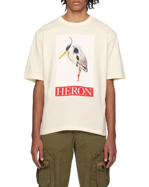 Heron Preston Heron Bird Painted Cotton T-shirt