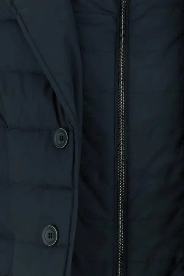 Herno Navy Polyester Down Jacket