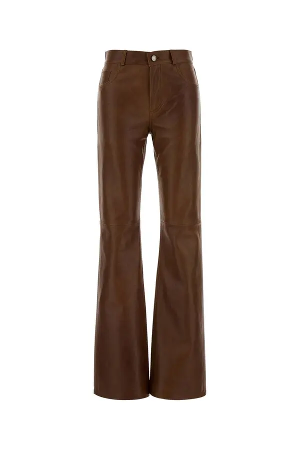 HAIKURE Chocolate Leather Pant