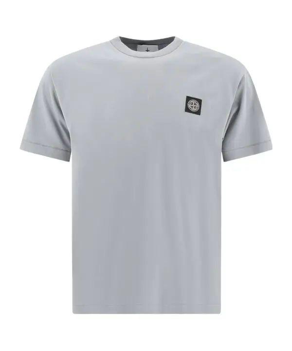 Stone Island Compass Patch Crewneck T-shirt - Gray