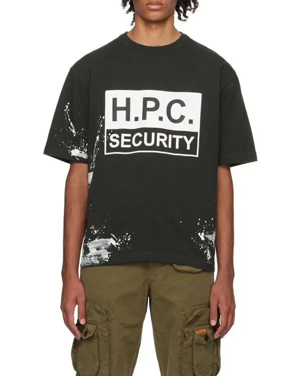 Heron Preston Paint Splatter Detailed Crewneck T-shirt