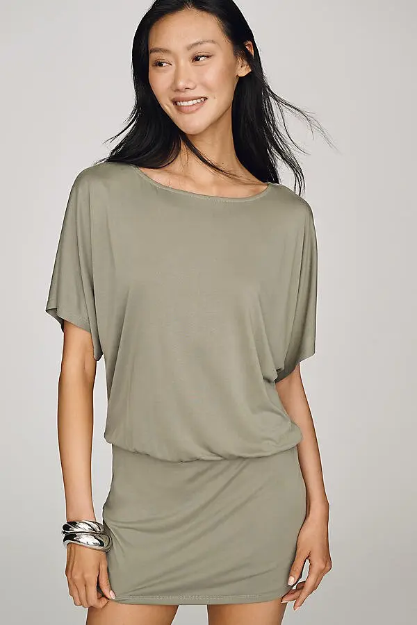 NIA Bruna Knit Midi Dress - Olive