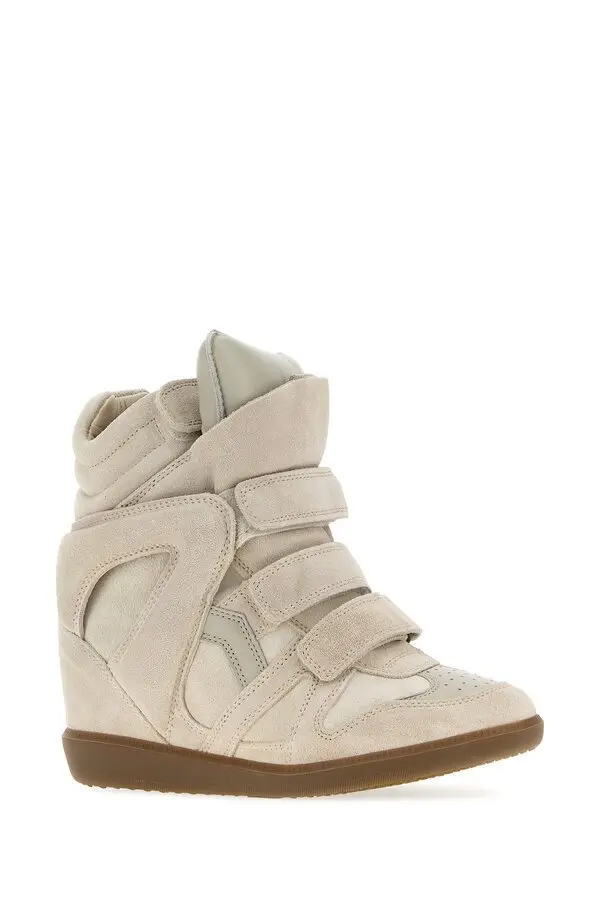 Isabel Marant Étoile Beige Suede Bekett Sneakers