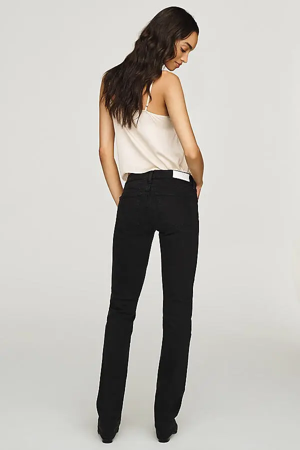 RE/DONE Lean Low-rise Straight-leg Jeans