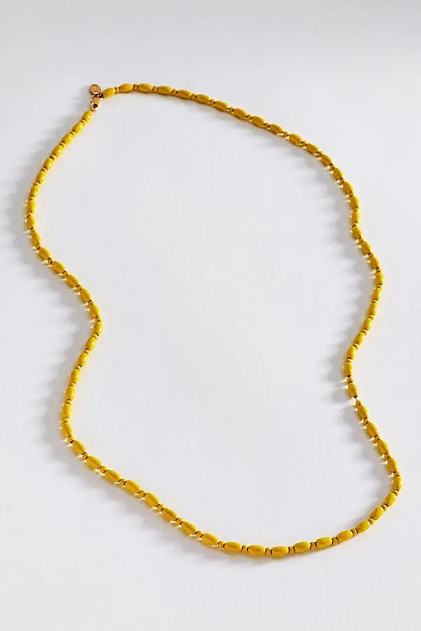 Clare V. Enamel Beaded Necklace