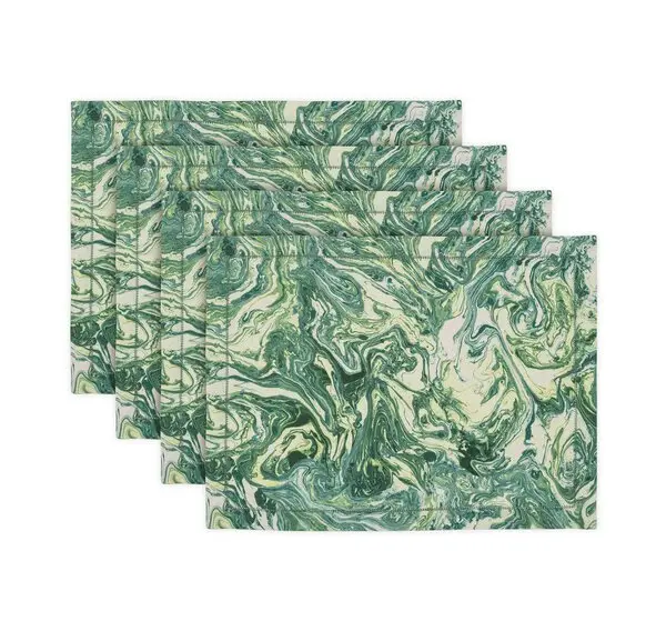 MATOUK Schumacher Balthazar Placemats - Emerald