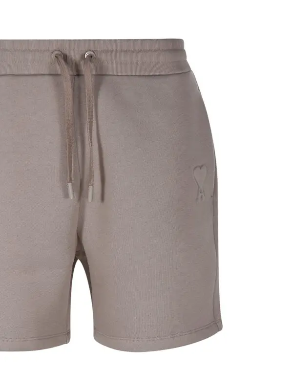 AMI Paris Logo Embossed Drawstring Shorts