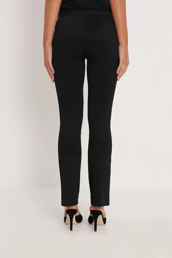 Helmut Lang Cropped Flared Ribbed Leggings