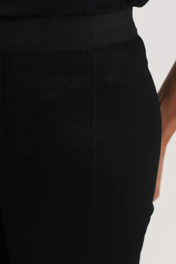 Helmut Lang Cropped Flared Ribbed Leggings