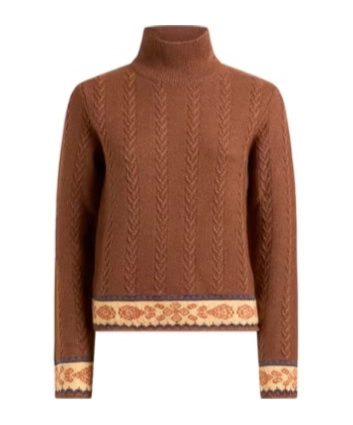 Etro Cable-knit Patterned Sweater - Brown