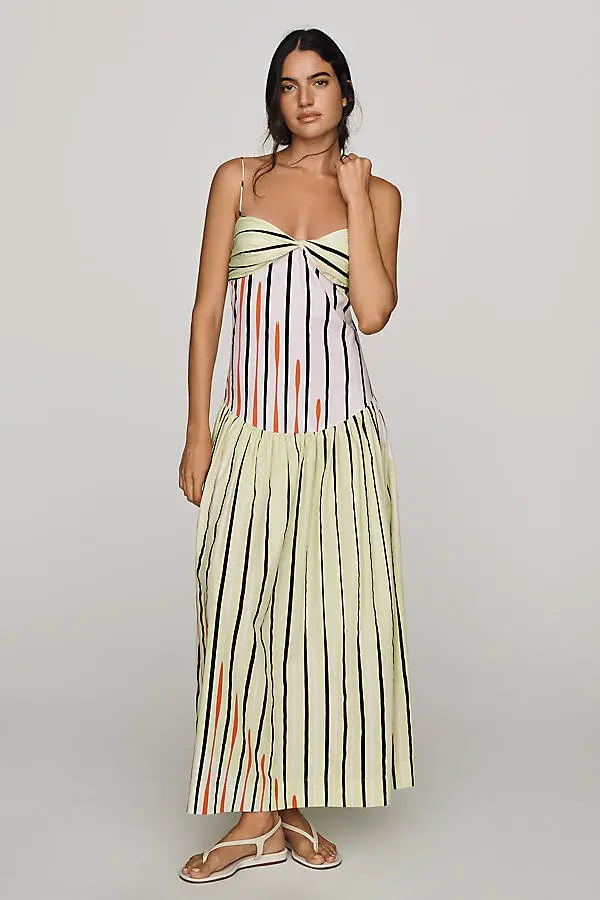SWF Strapless Drop Waist Maxi Dress