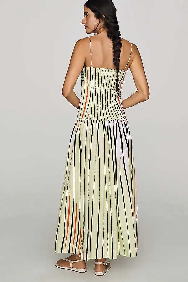SWF Strapless Drop Waist Maxi Dress