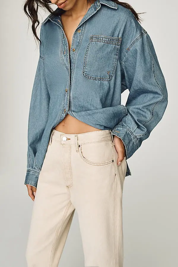 Anthropologie Agolde Lana Mid-rise Slim Straight-leg Jeans
