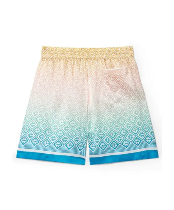 Casablanca Mid-rise Monogram Printed Deck Shorts