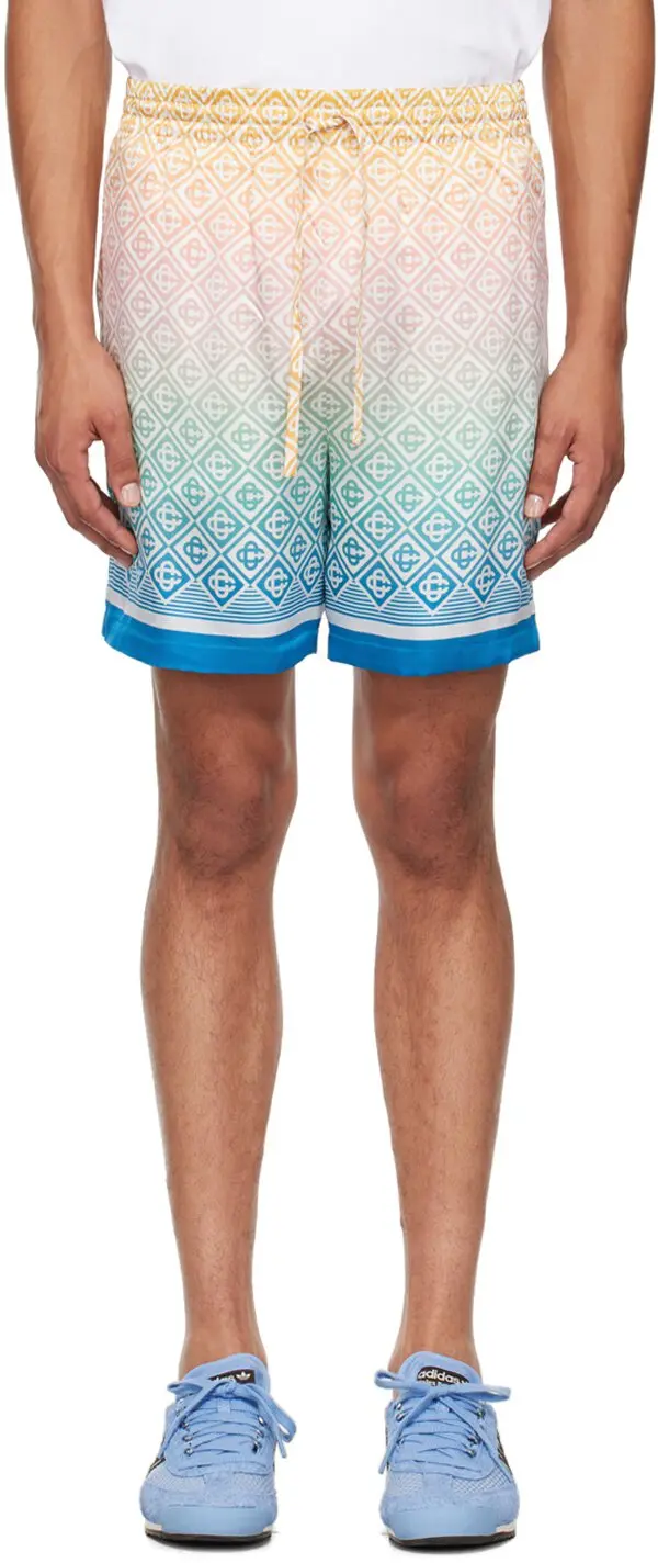 Casablanca Mid-rise Monogram Printed Deck Shorts
