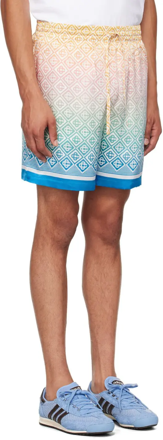 Casablanca Mid-rise Monogram Printed Deck Shorts