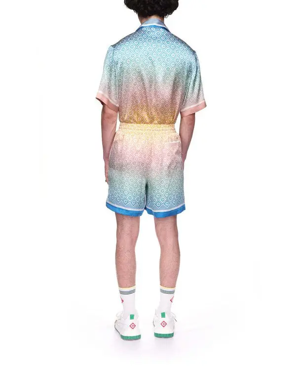 Casablanca Mid-rise Monogram Printed Deck Shorts