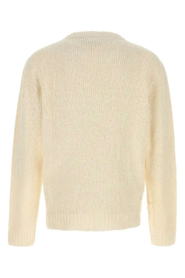 THE ROW Ivory Silk Laing Sweater
